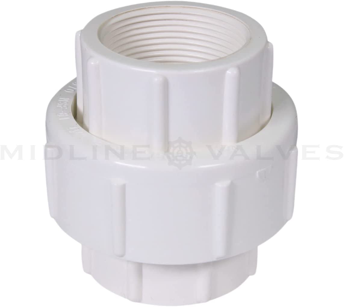Midline Valve PVC Union Coupling Pipe Fitting – Pro Plumbing Supply Store