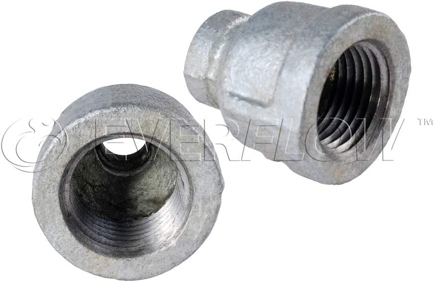 Everflow Galvanized Malleable Iron Reducing Coupling – Pro Plumbing ...