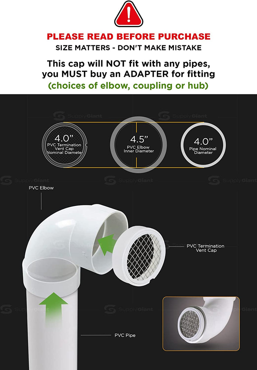 Raven R1509 PVC Termination Vent – Pro Plumbing Supply Store
